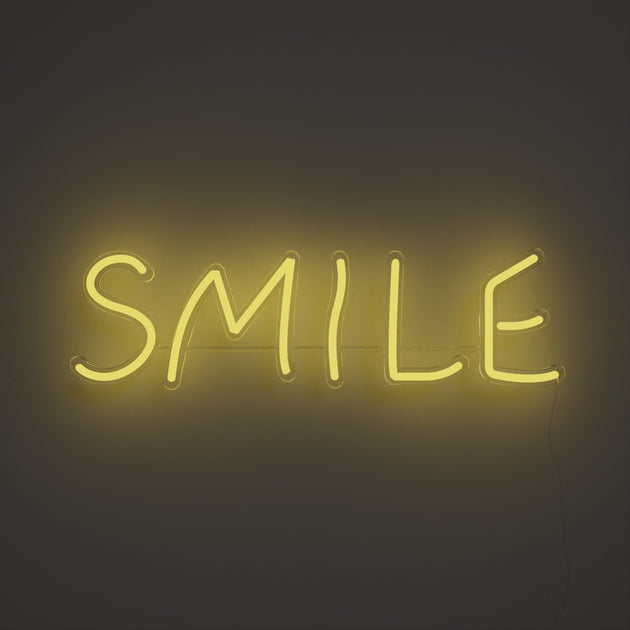 Smile, LED neon sign – YELLOWPOP